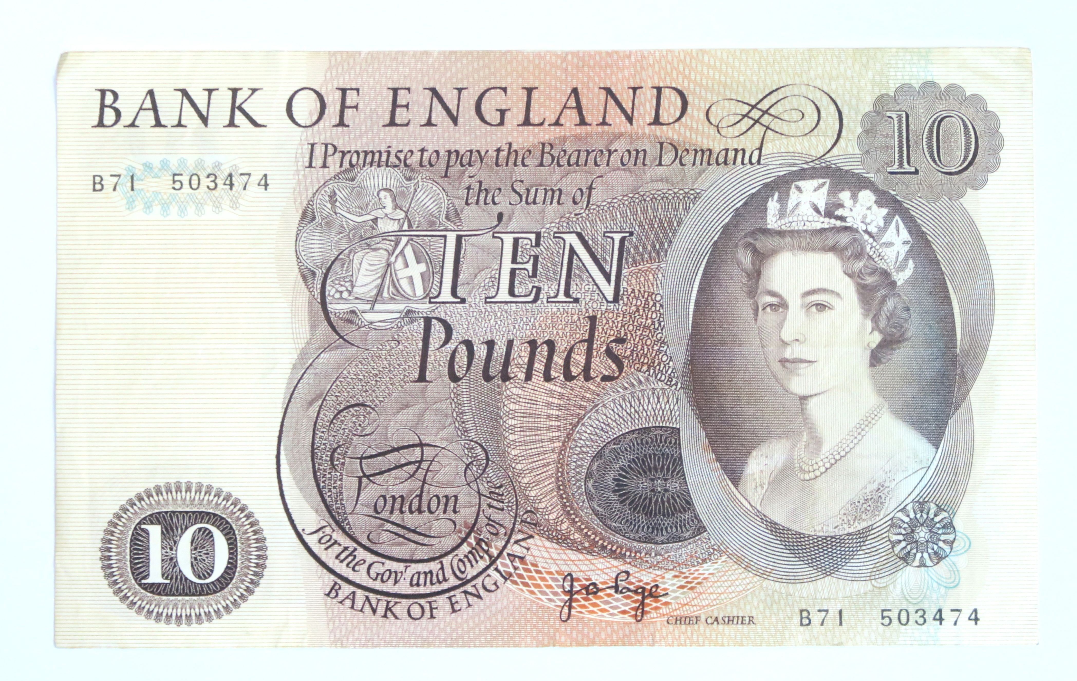 Bank of England Notes - colonialcollectables buying and selling coins ...