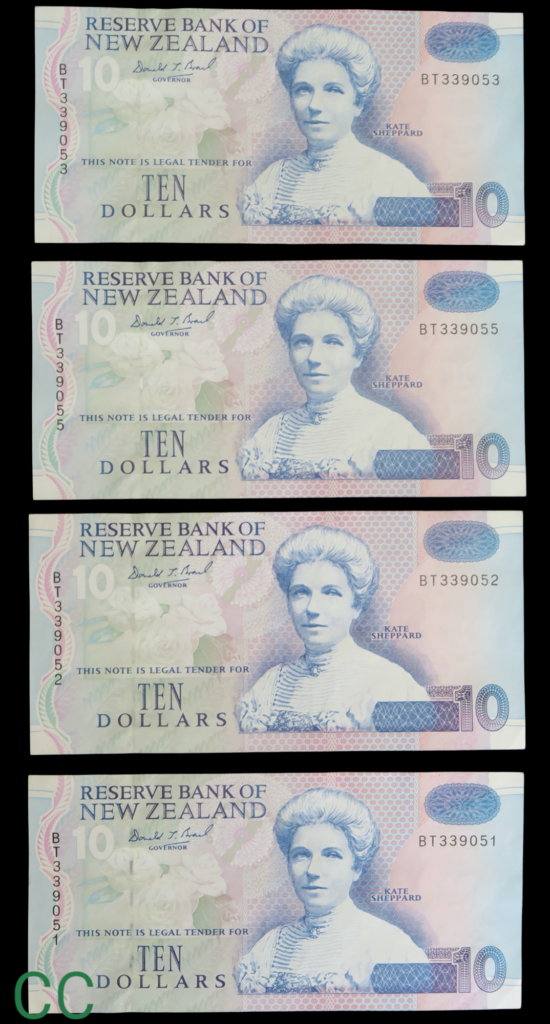 $10 Blue Back notes 4 x - colonialcollectables buying and selling coins ...