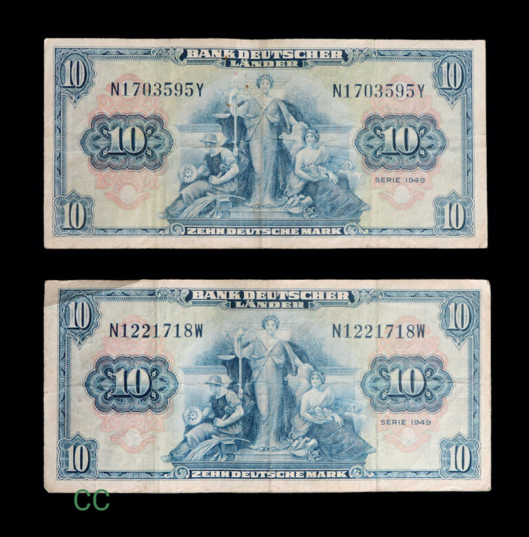 10 Deutsche Marks 1949. - colonialcollectables buying and selling coins ...