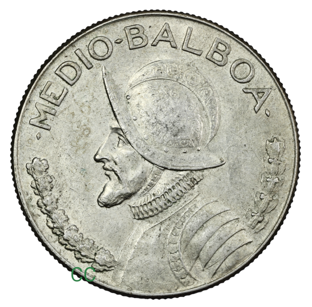 Panama Half Balboa 1966. Vasco Núñez de Balboa. - colonialcollectables ...