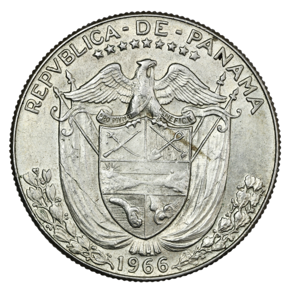 Panama Half Balboa 1966. Vasco Núñez de Balboa. - colonialcollectables ...