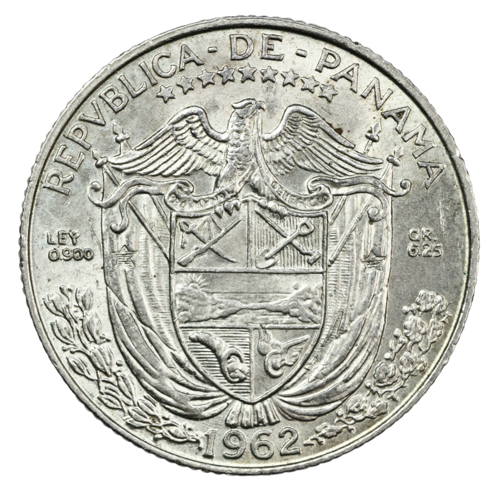 Panama, Quarter Balboa 1962, Strong luster, 0.900 Silver ...