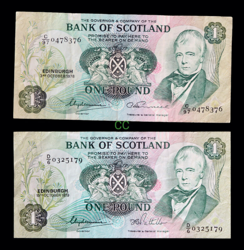 Bank of Scotland Pounds, Sir W. Scott 1978-9 - colonialcollectables ...