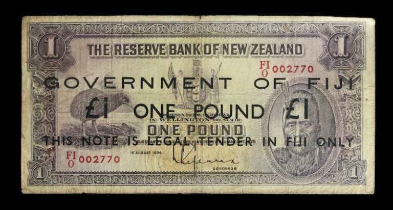 Fiji, Overprint Pound 1942. Sold. - colonialcollectables buying and ...