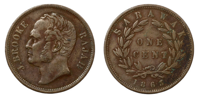 Sarawak, One Cent 1863 - colonialcollectables buying and selling coins ...