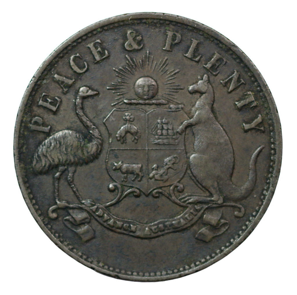 Peace & Plenty "Melbourne Pence 1858" - colonialcollectables buying and ...