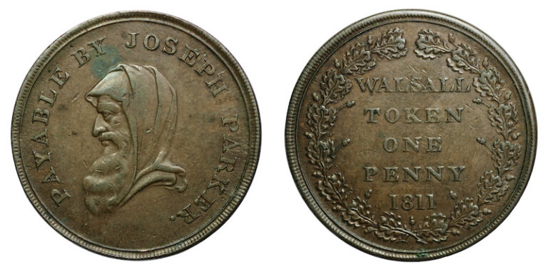 Joseph Parker's Penny, Walsall 1811. Sold. - colonialcollectables ...