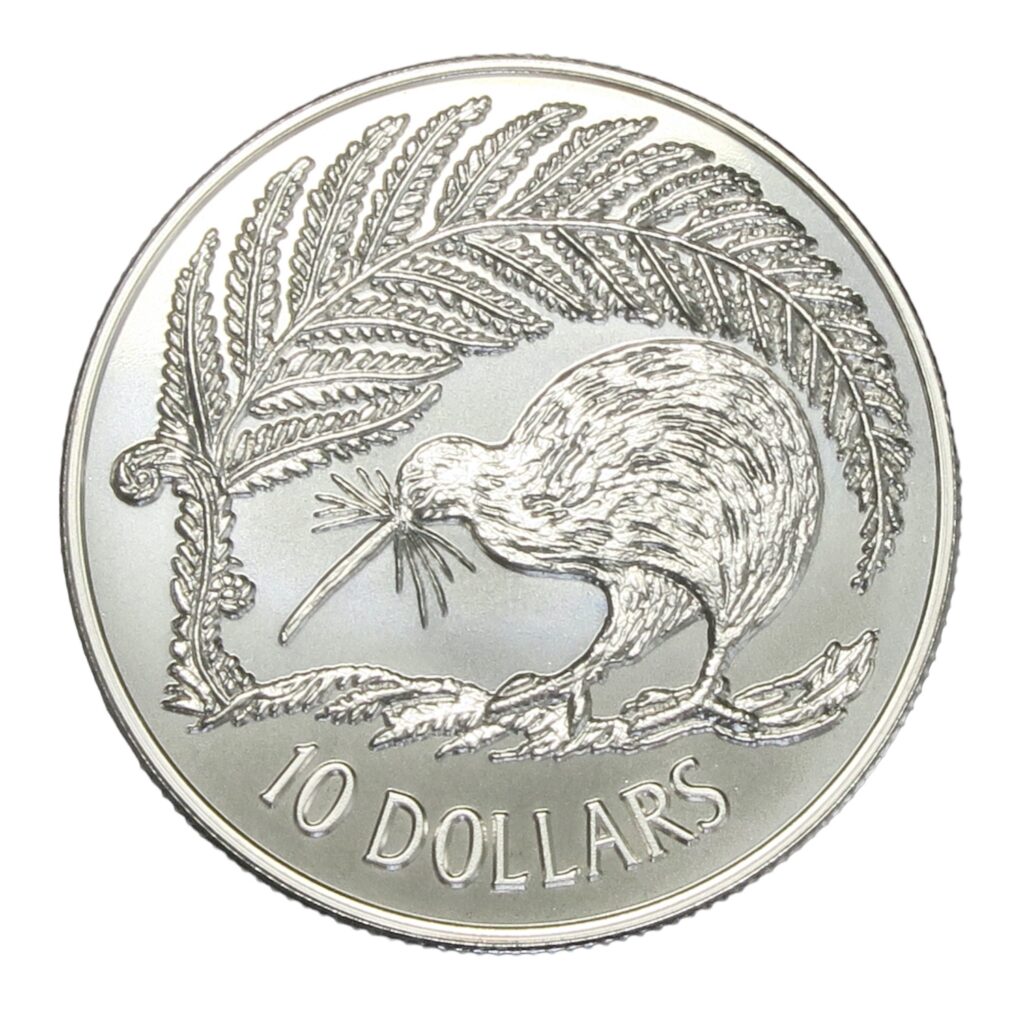 $10 Kiwi. Brilliant Uncirculated 1998. Pure silver .999. - colonialcollectables buying and ...