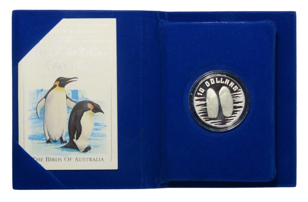 Australia, Emperor Penguin, Ten Dollars 1992. - colonialcollectables ...