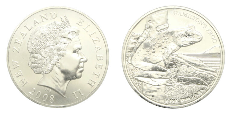 2008 Hamilton's Frog $5, BU. - colonialcollectables buying and selling ...