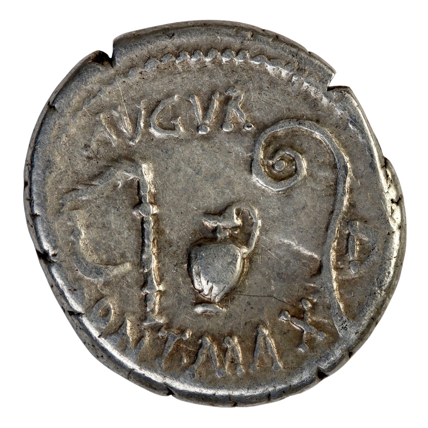 dJulius Caesar, Denarius 46 B.C. Sold. - colonialcollectables buying ...