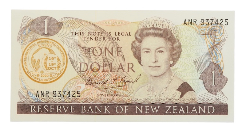 One Dollar RNSNZ Over Print 2020. - colonialcollectables buying and ...