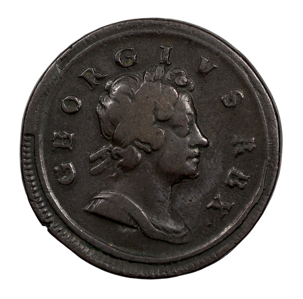George I, 1718 'Dump Issue' Halfpenny. - colonialcollectables buying ...