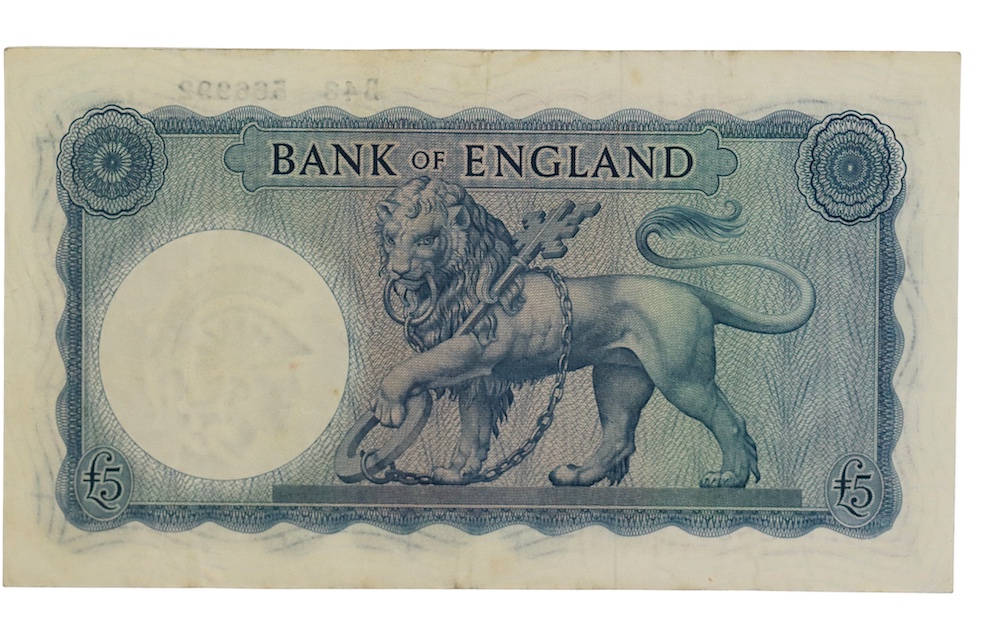 Bank of England, Five Pounds 1957. Sold. - colonialcollectables buying ...