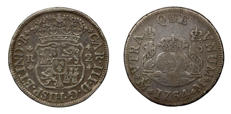 Mexico, 2 Reales 1764, Charles III. - colonialcollectables buying and ...