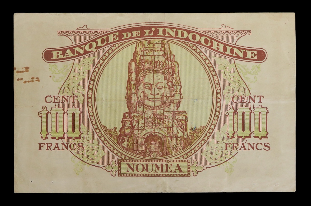 New Caledonia,100 Francs 1942. - colonialcollectables buying and ...