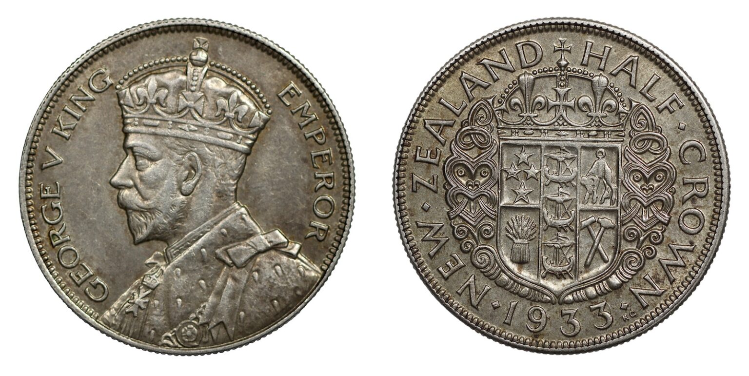 George V, 1933 Halfcrown EF. - colonialcollectables buying and selling ...