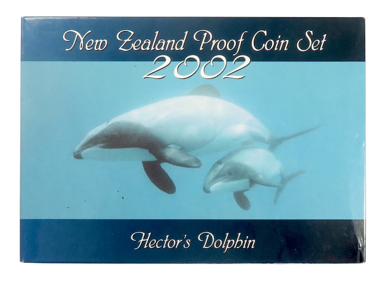 Hector's Dolphin 2002 Proof coin set. - colonialcollectables buying and ...