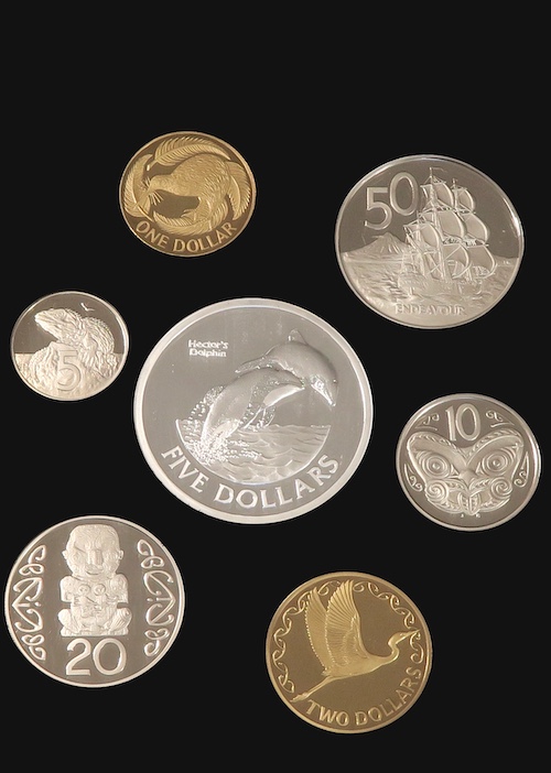 Hector's Dolphin 2002 Proof coin set. - colonialcollectables buying and ...